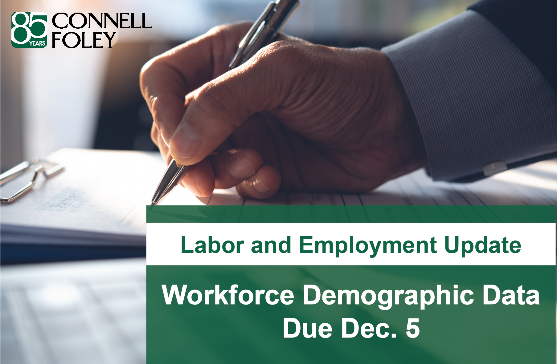 Workforce Demographic Data Due Dec. 5: Legal Blogs and Updates